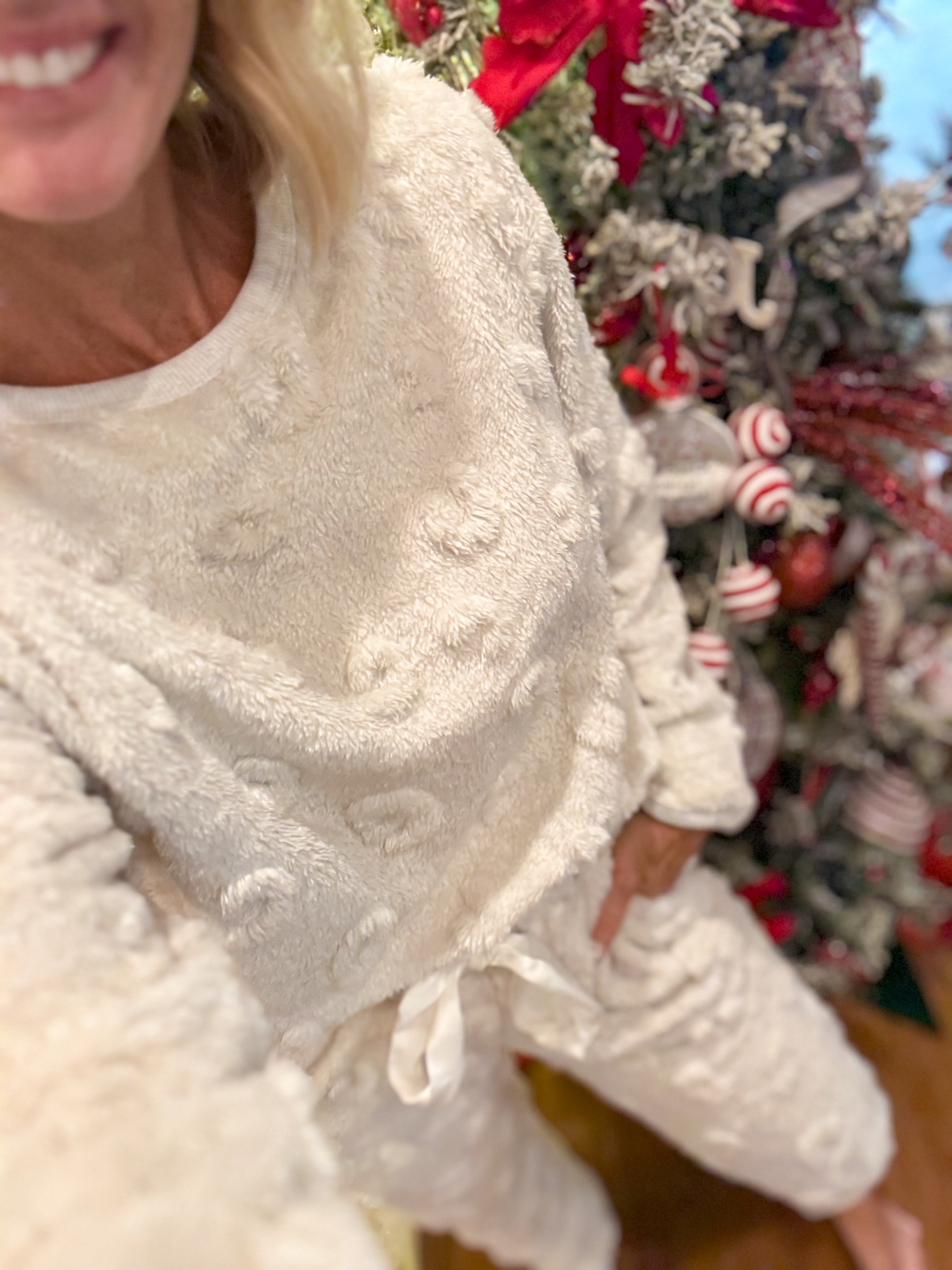 Snow Leopard Plush Pajama Set – Arrow Boutique LLC
